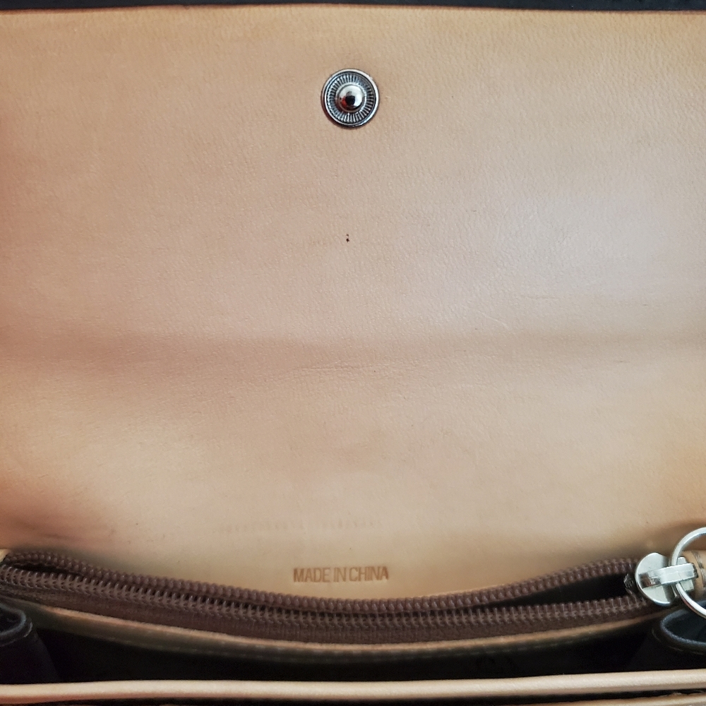 Small Coach Mini Signature Trifold Wallet - Gem